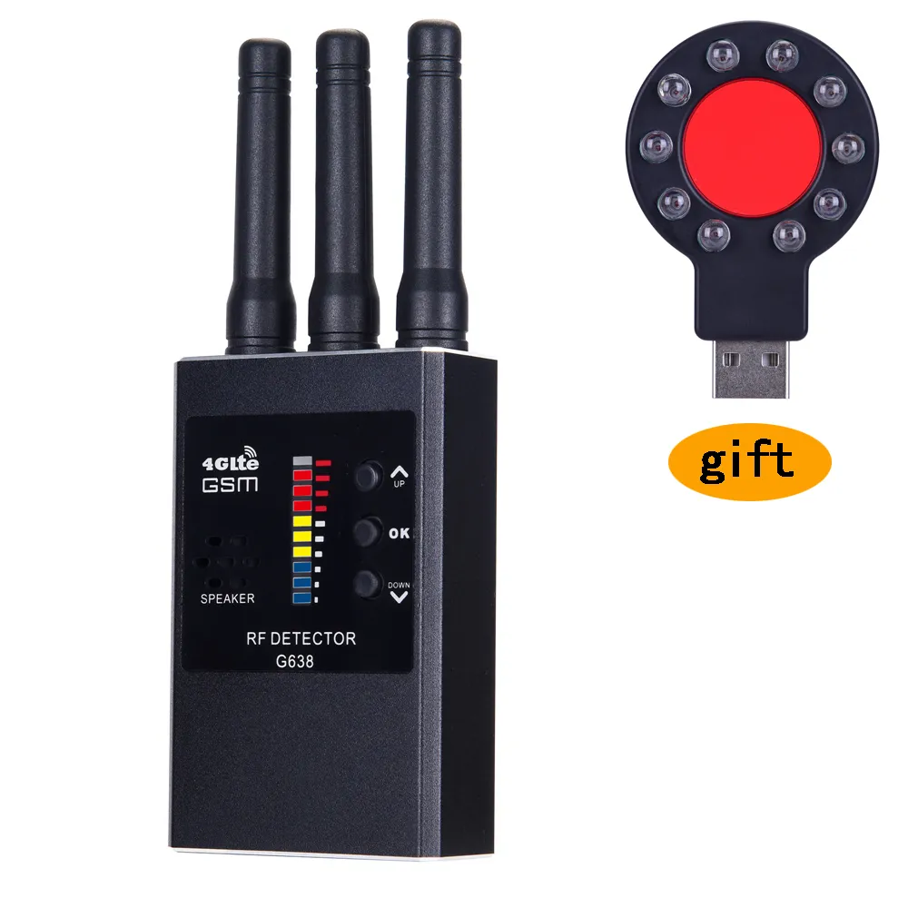 G638 Professional Anti-Spy RF Detector for GSM, Camera, GPS Tracker ...