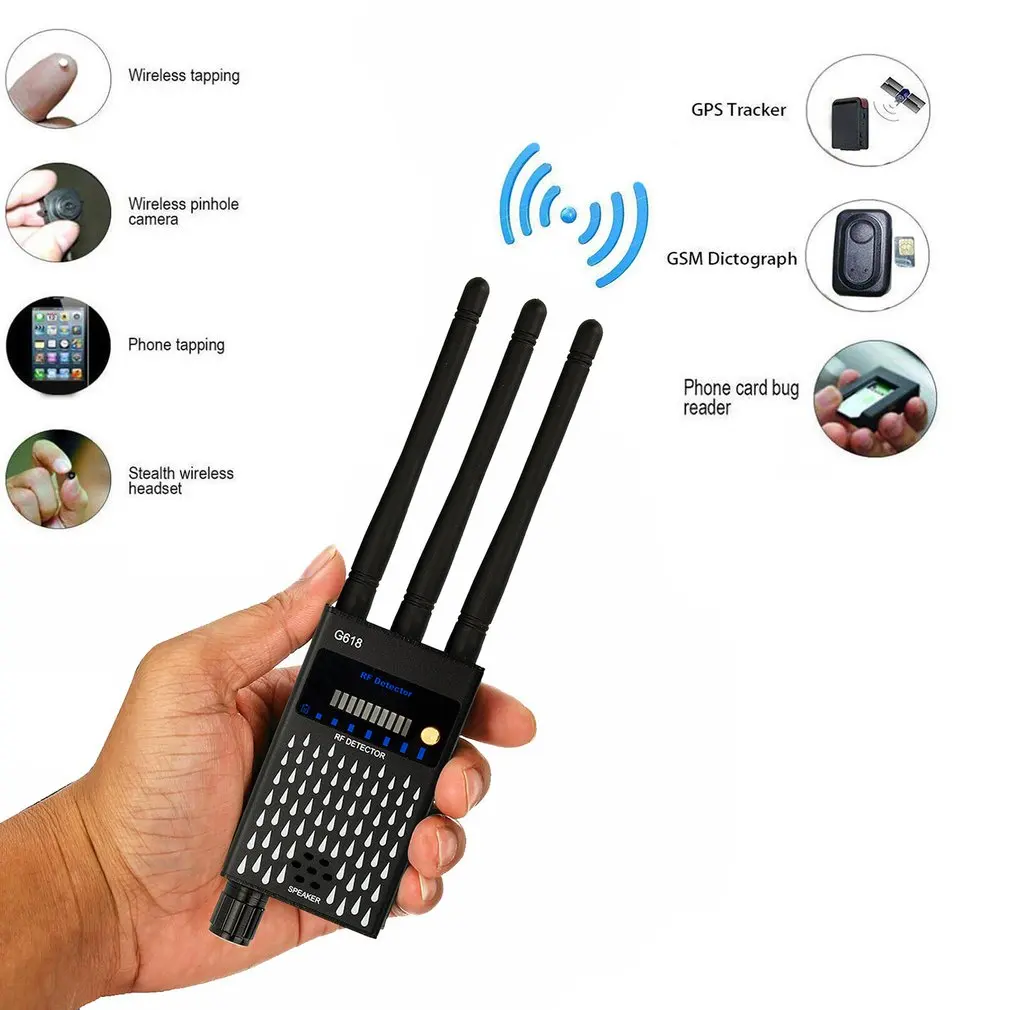 RF Signal Detector G618: For GSM Bug, GPS Tracker & Wireless Camera ...