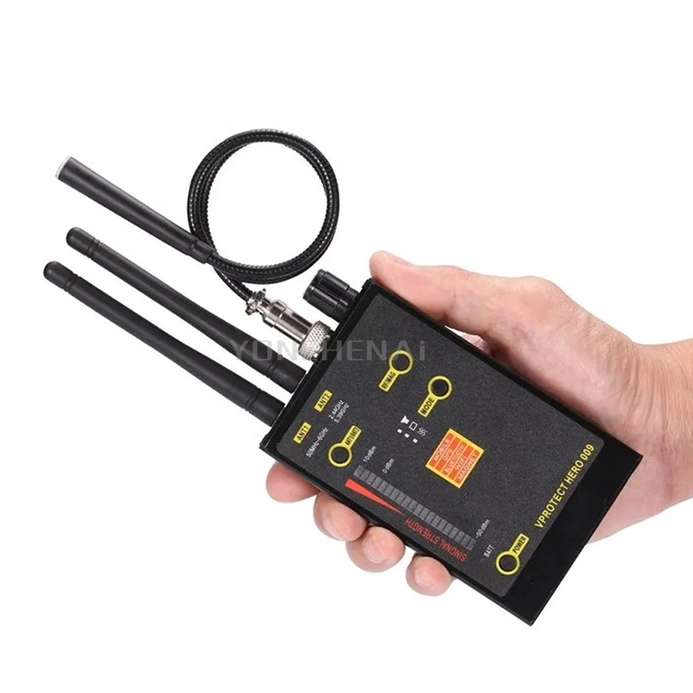 Hero 009 Wireless VHF/UHF Signal Detector Anti-Spy GSM Wifi & Magnetic ...